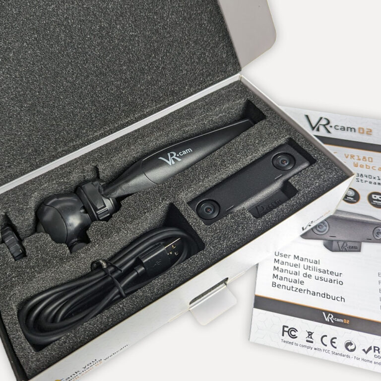 VR.cam 02 - Webcam for live VR stream - USB-C VR180 4k - Dual lens
